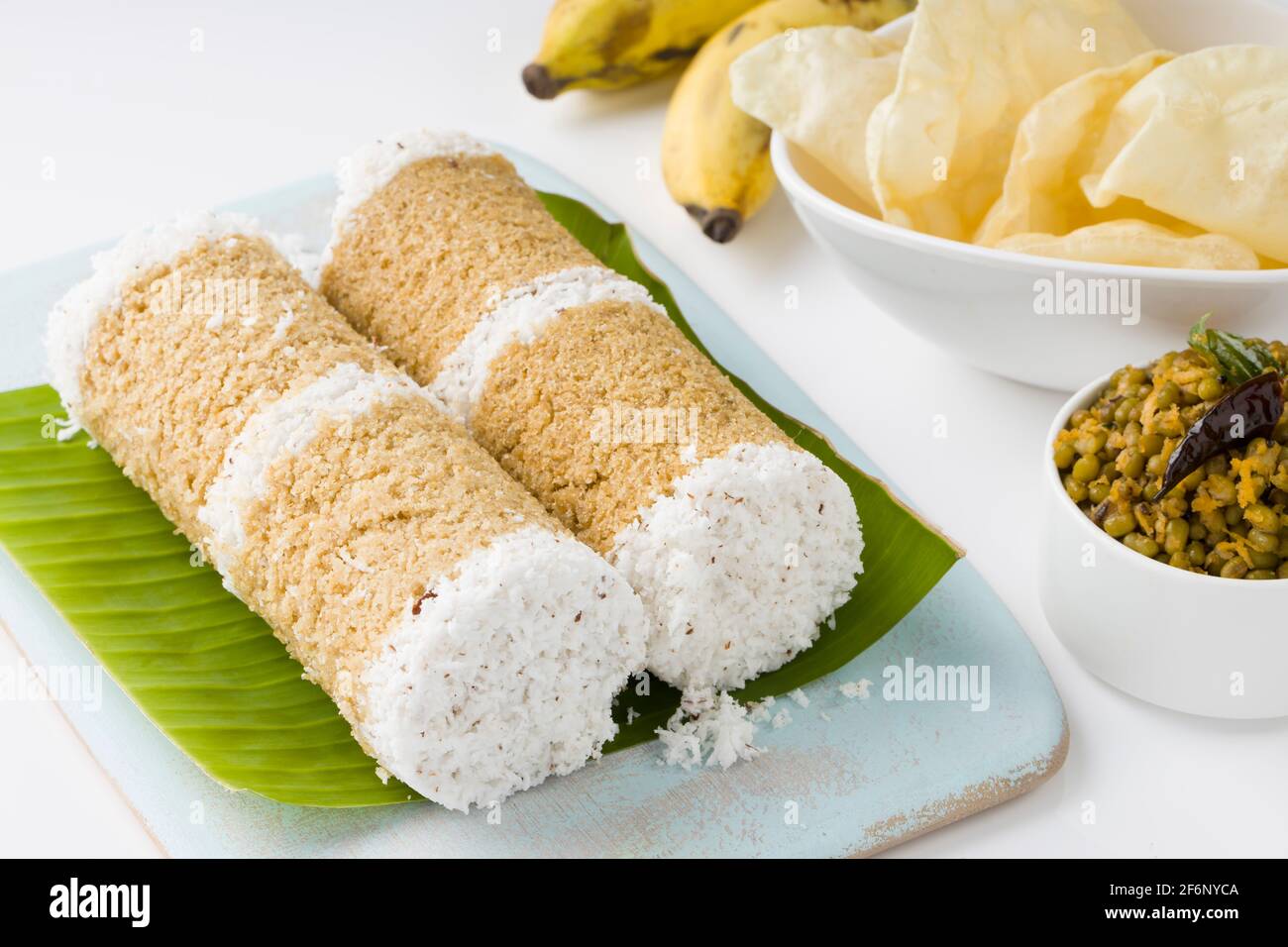 Wheat puttu with banana hi-res stock photography and images - Alamy