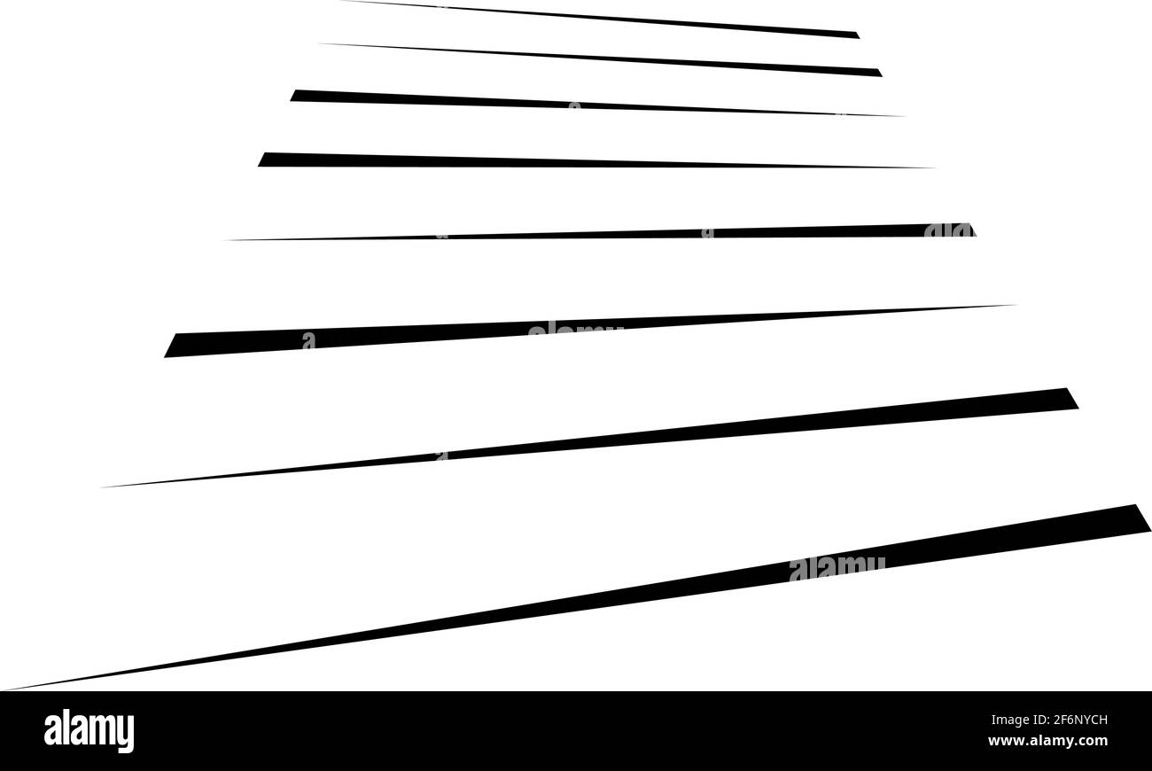 Dynamic 3D lines in perspective. Vanishing, diminishing lines, stripes ...