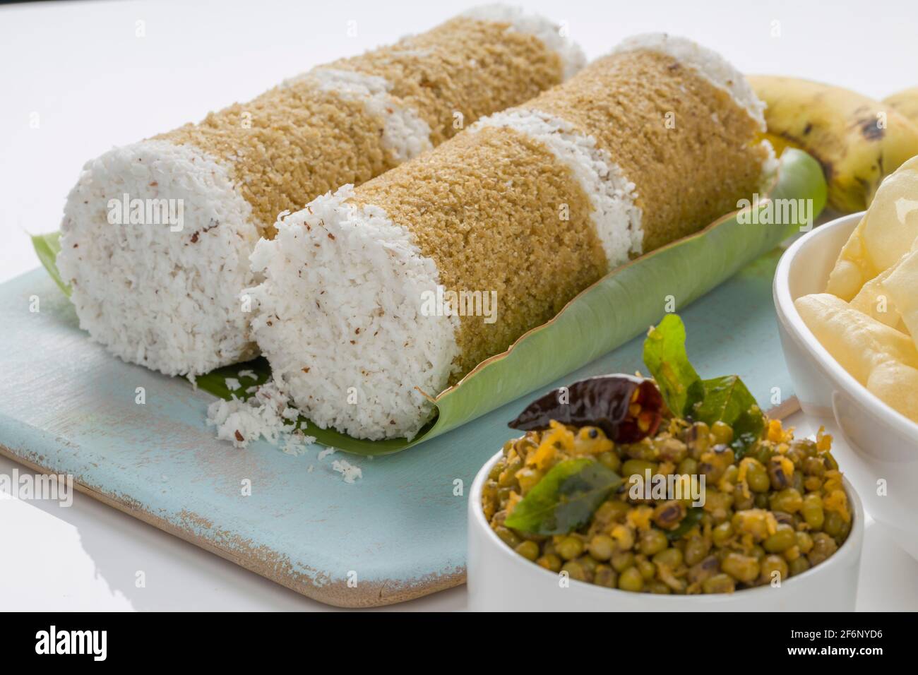 Kerala breakfast Wheat puttu,healthy steamed food which is the main ...