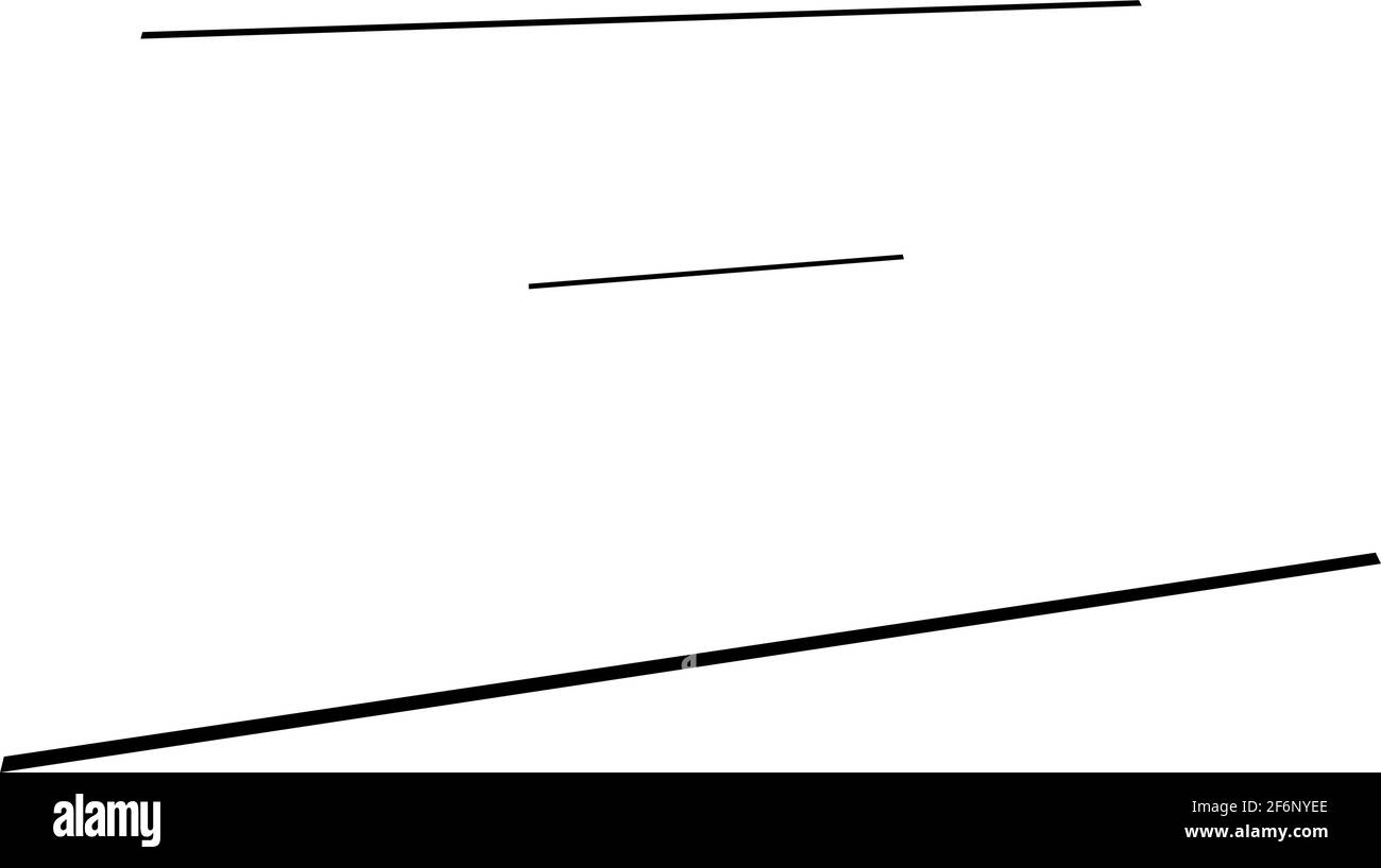 Dynamic 3D lines in perspective. Vanishing, diminishing lines, stripes ...