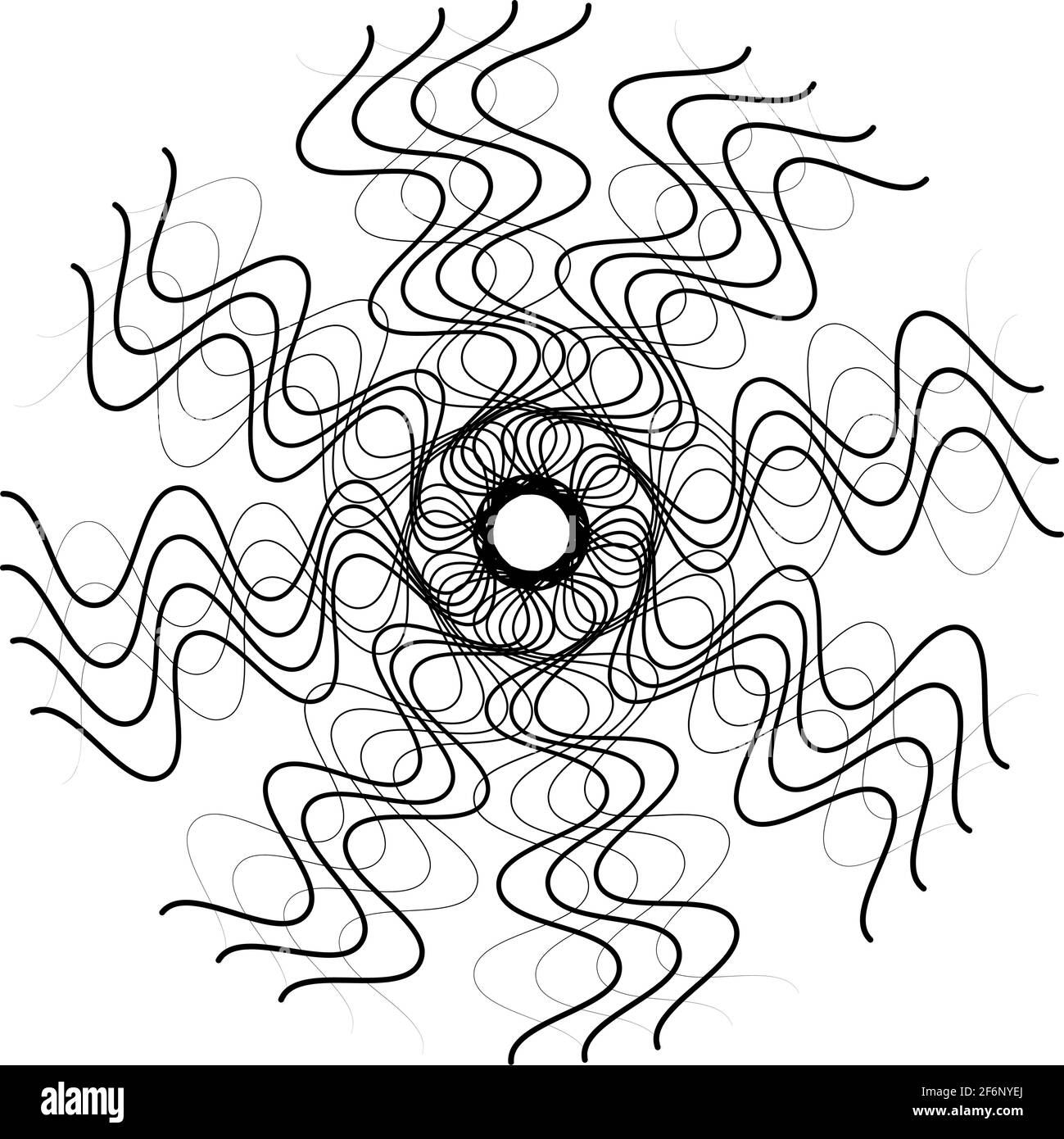 Criss crossing wavy lines Black and White Stock Photos & Images - Alamy