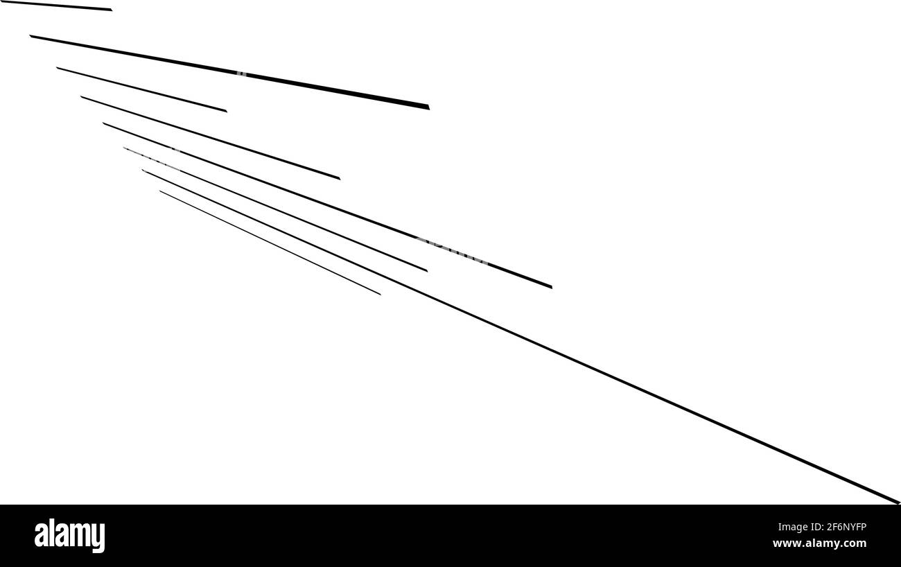 Dynamic 3D lines in perspective. Vanishing, diminishing lines, stripes ...