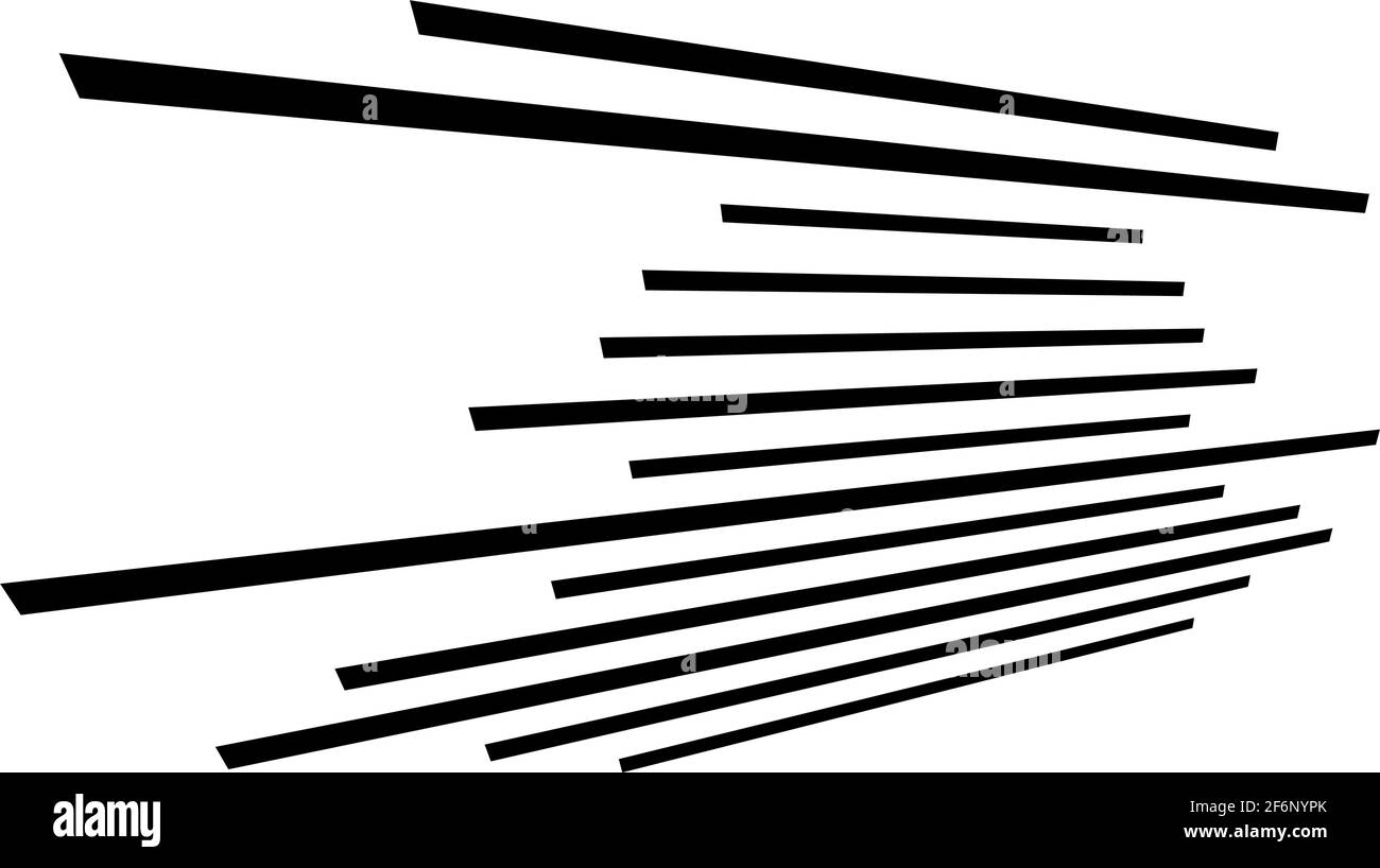 Dynamic 3D lines in perspective. Vanishing, diminishing lines, stripes ...