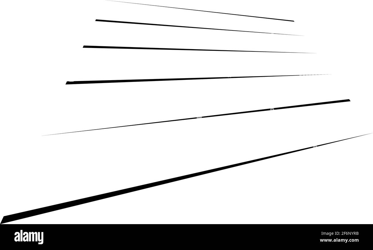 Dynamic 3D lines in perspective. Vanishing, diminishing lines, stripes ...