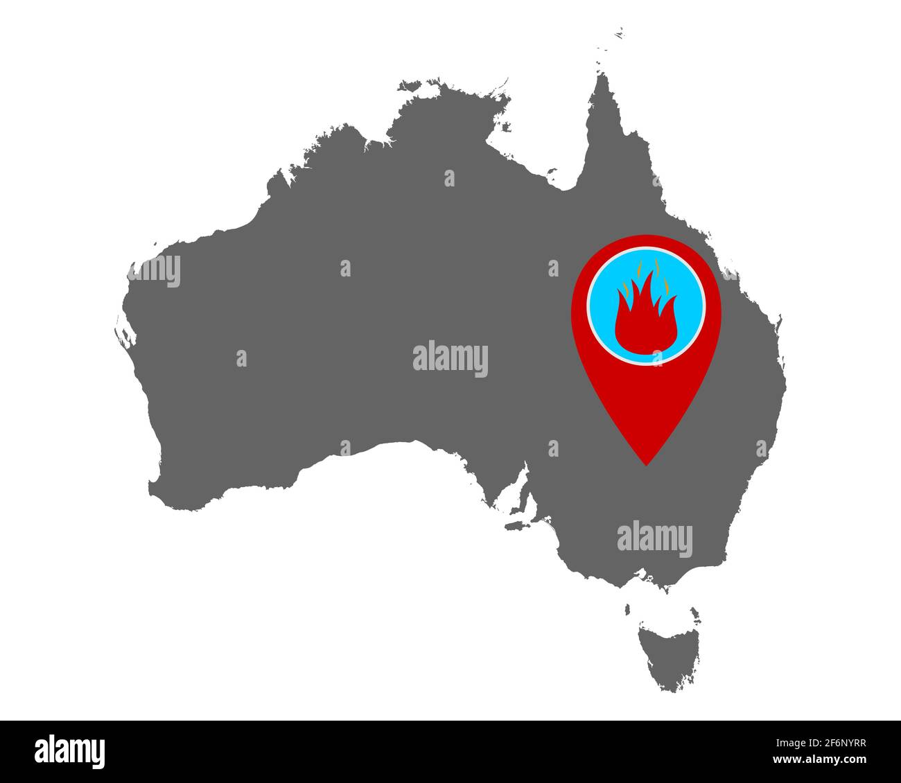 Fire warning sign australia Cut Out Stock Images & Pictures - Alamy