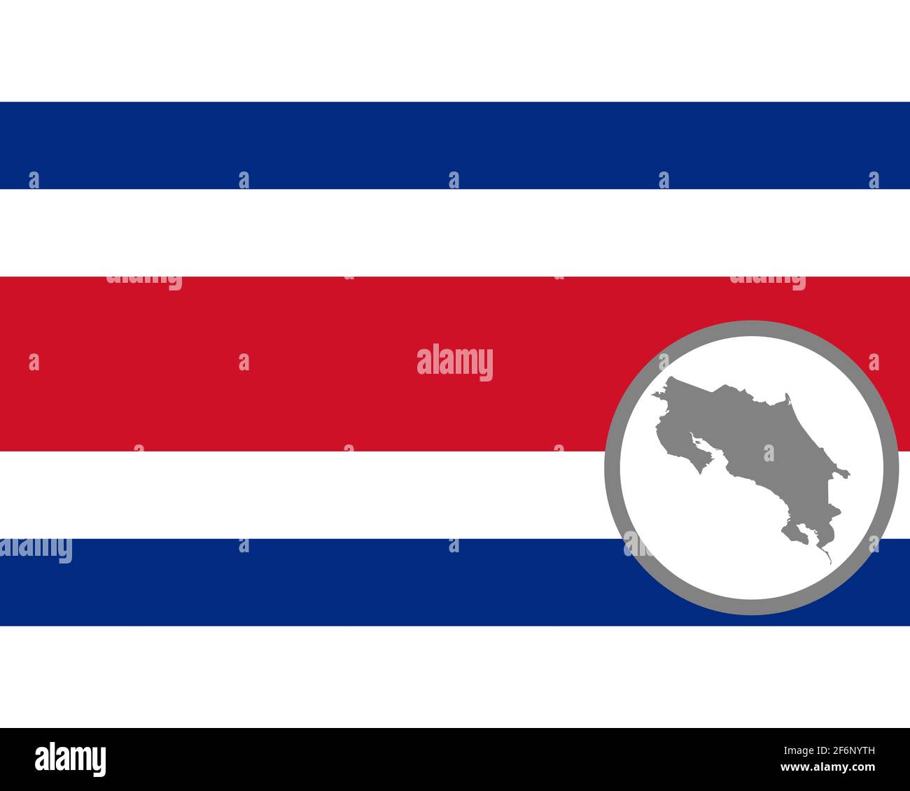 Flag and map of Costa Rica Stock Photo - Alamy