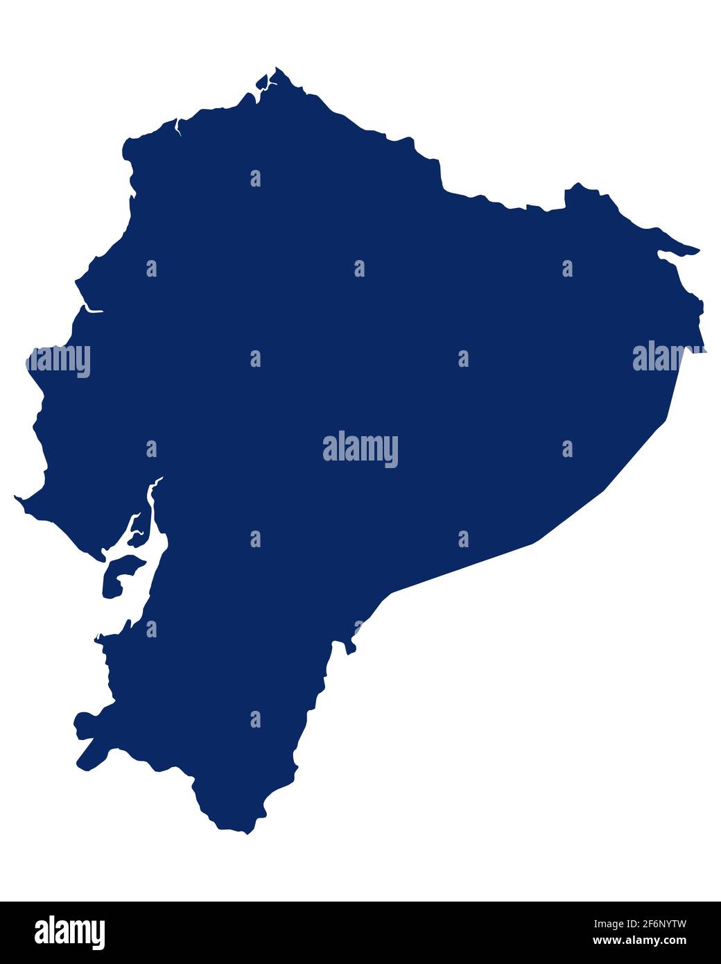 Ecuador map in blue hi-res stock photography and images - Alamy