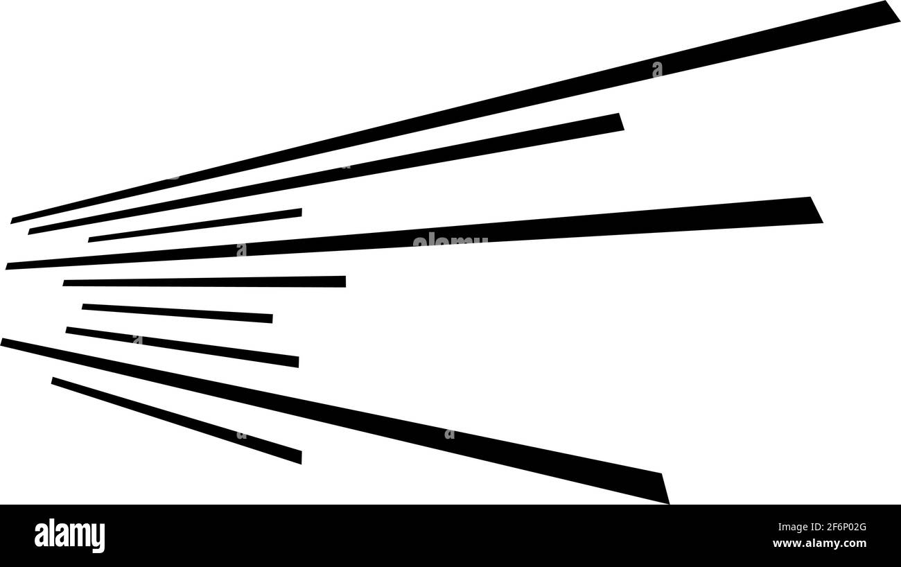 Dynamic 3D lines in perspective. Vanishing, diminishing lines, stripes ...
