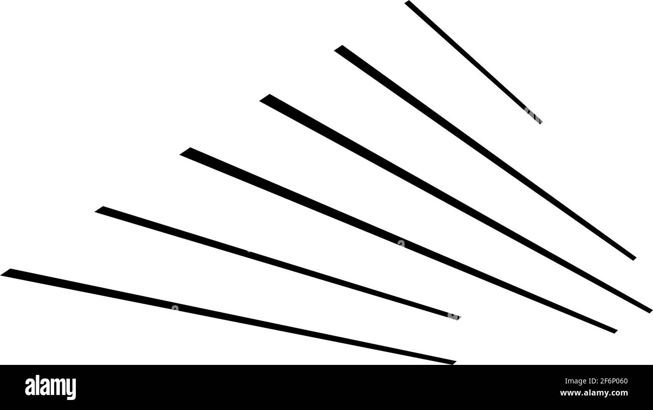 Dynamic 3D lines in perspective. Vanishing, diminishing lines, stripes ...