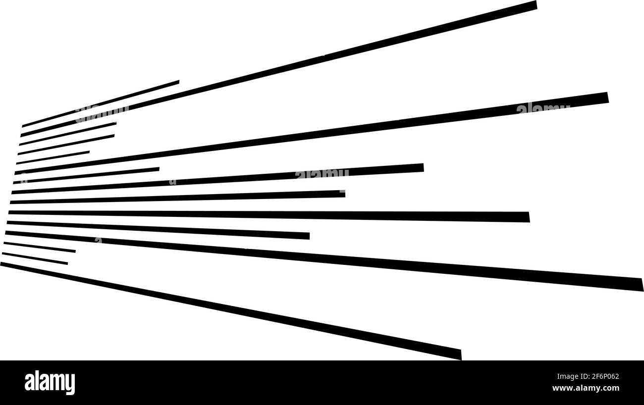 Dynamic 3D lines in perspective. Vanishing, diminishing lines, stripes ...