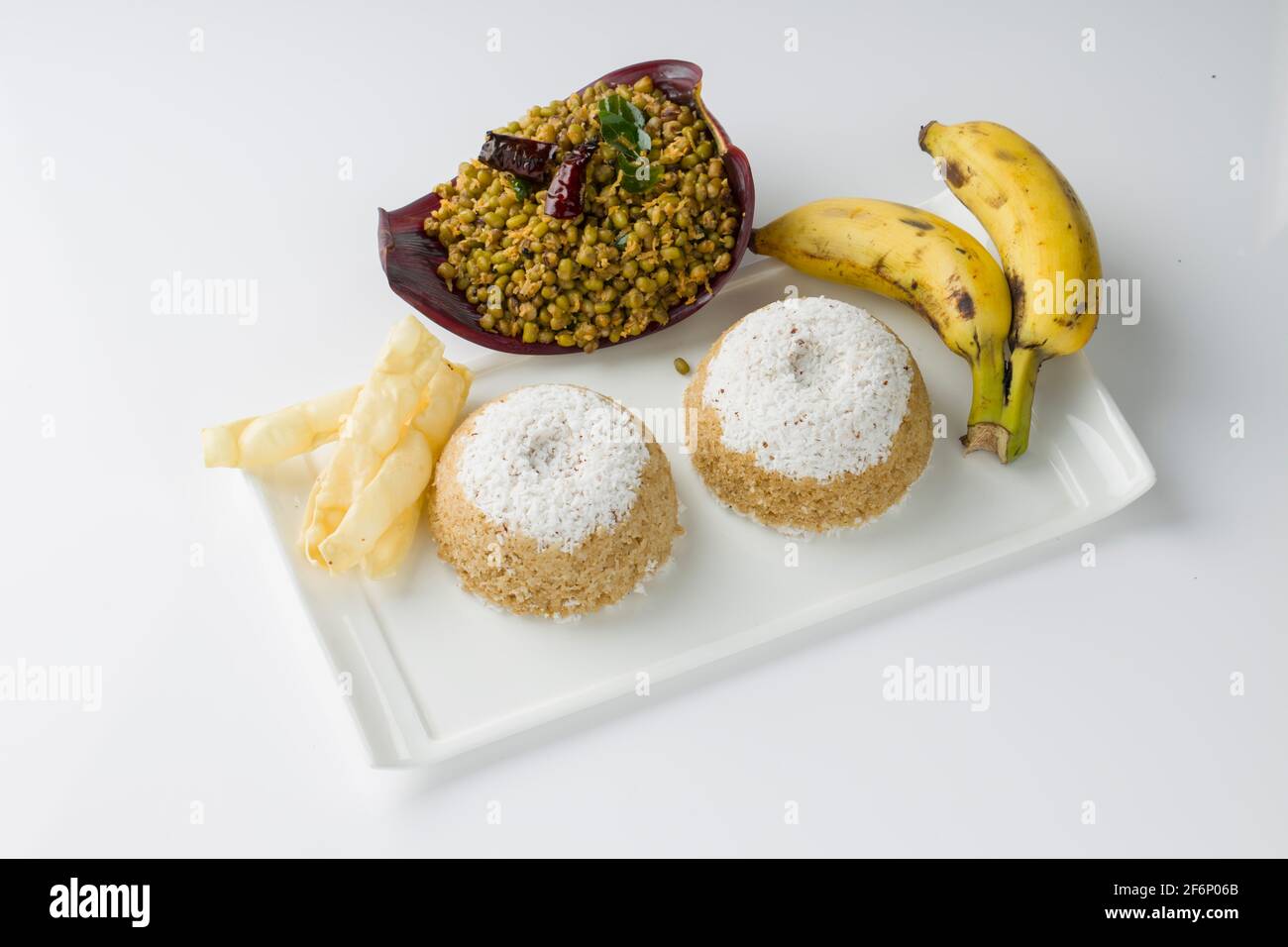 Kerala breakfast Wheat puttu,healthy steamed food which is the main ...