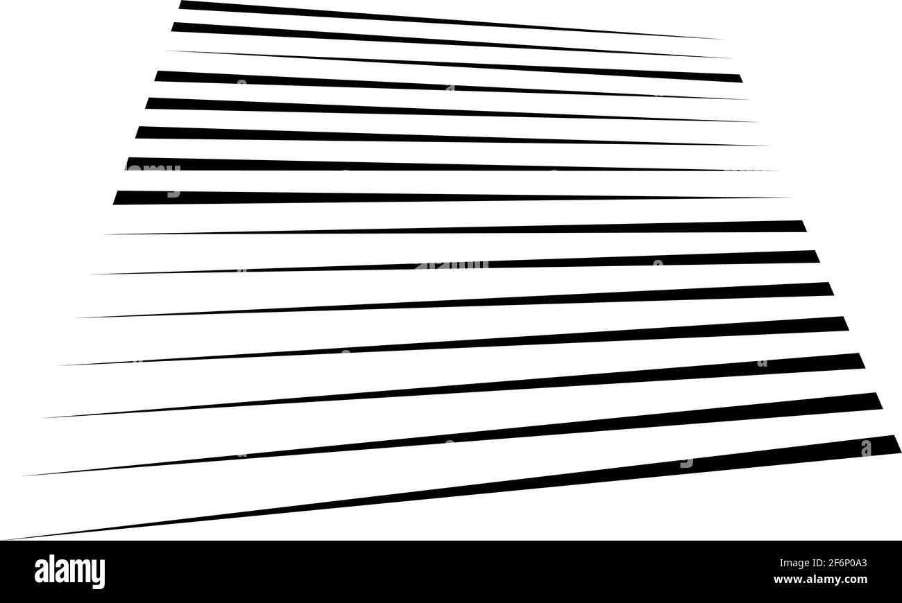 Dynamic 3D lines in perspective. Vanishing, diminishing lines, stripes ...