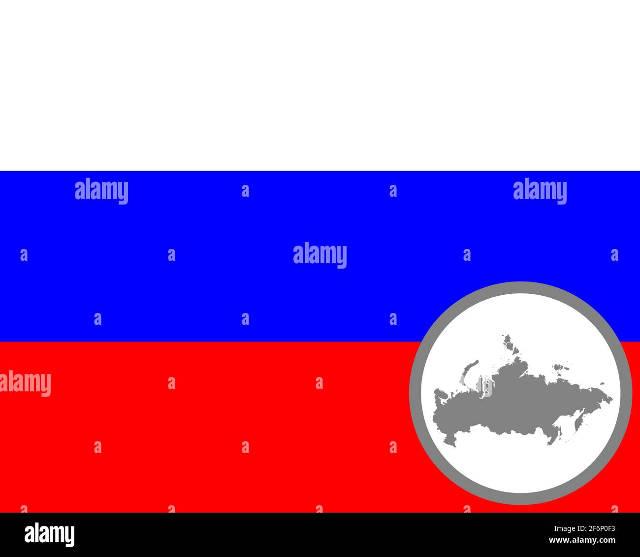 Flag and map of Russia Stock Photo - Alamy
