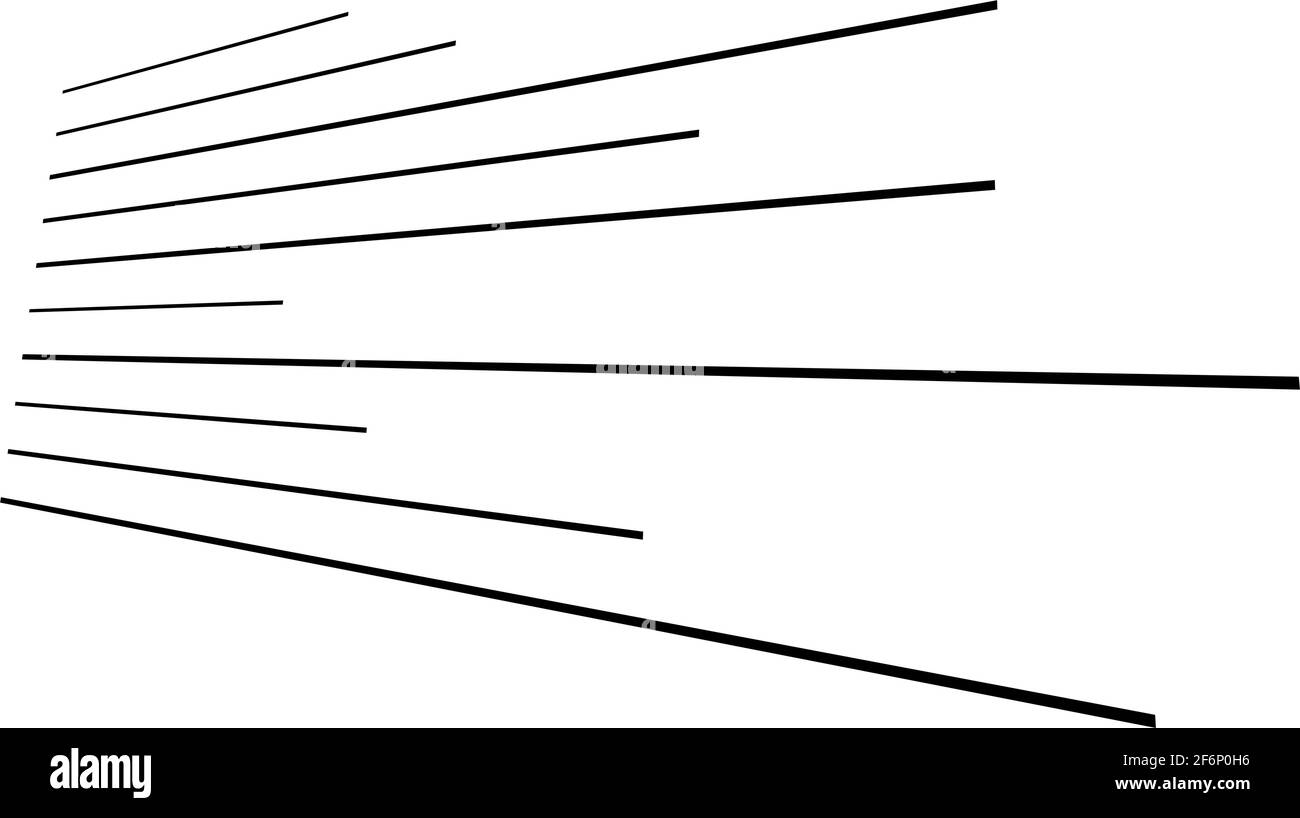 Dynamic 3D lines in perspective. Vanishing, diminishing lines, stripes ...