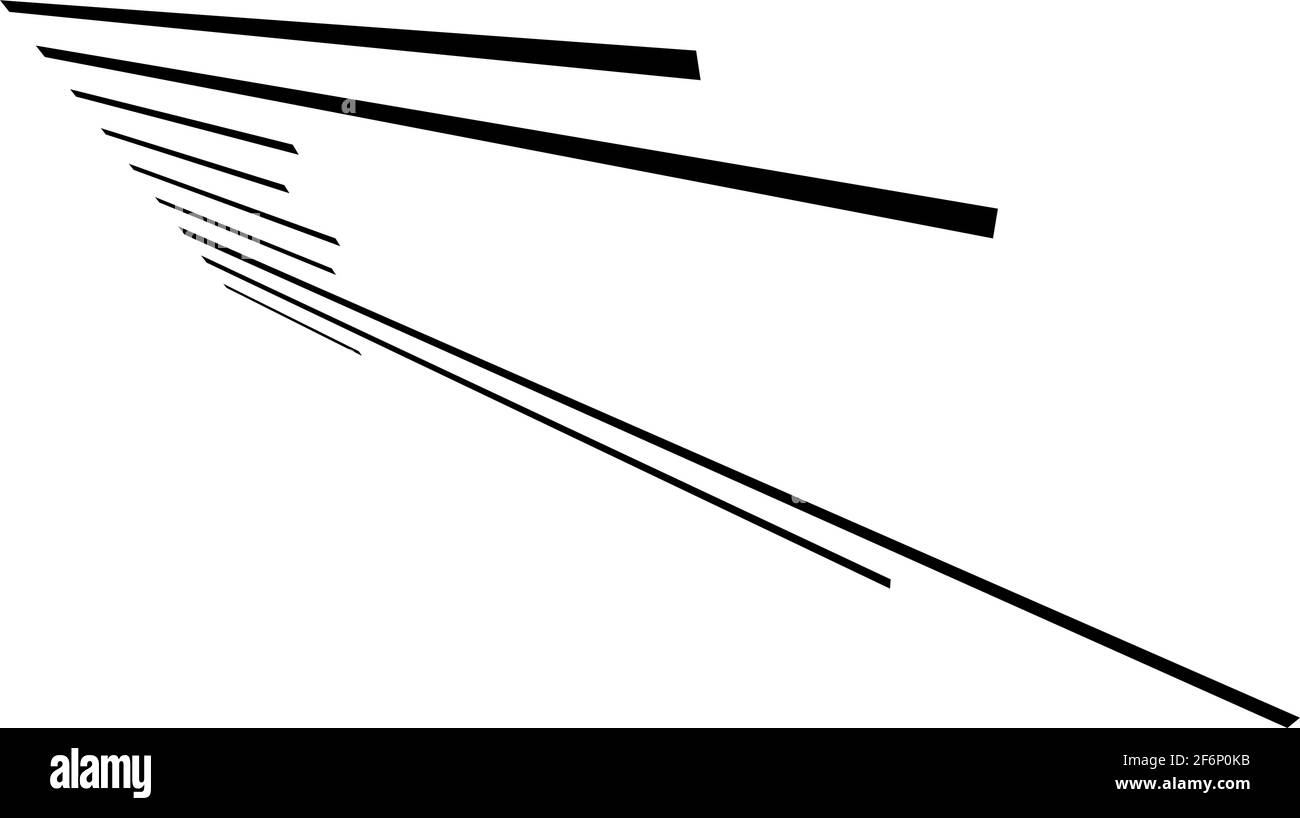 Dynamic 3D lines in perspective. Vanishing, diminishing lines, stripes ...