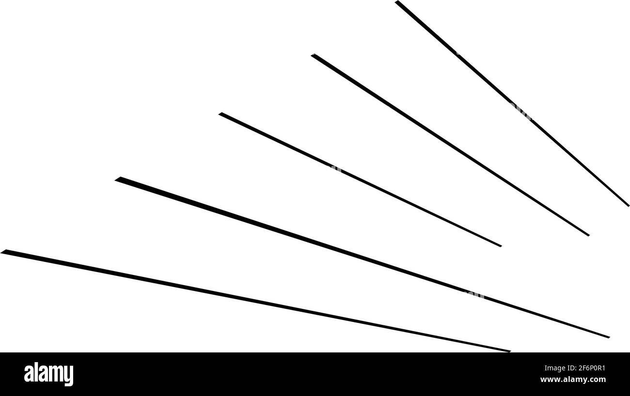 Dynamic 3D lines in perspective. Vanishing, diminishing lines, stripes ...