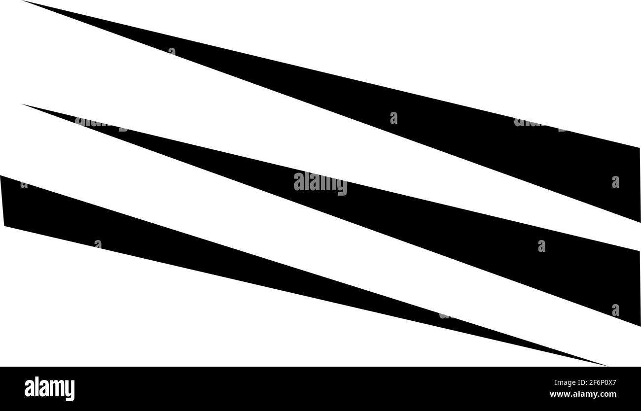 Dynamic 3D lines in perspective. Vanishing, diminishing lines, stripes ...
