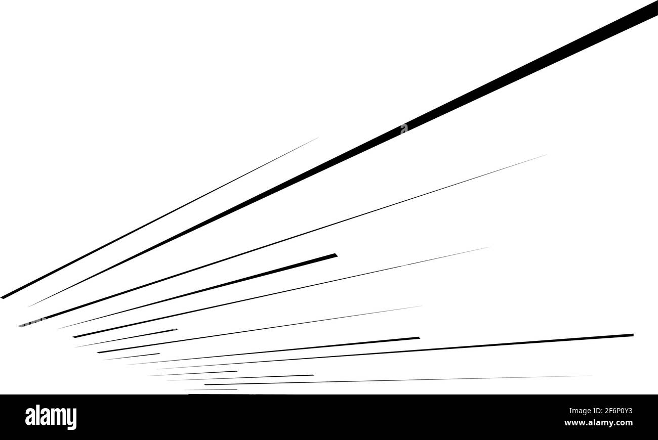 Dynamic 3D lines in perspective. Vanishing, diminishing lines, stripes ...