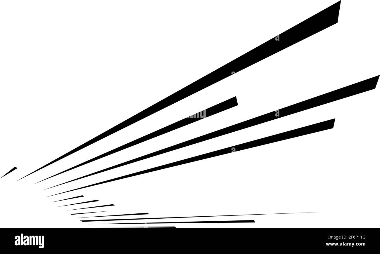 Dynamic 3D lines in perspective. Vanishing, diminishing lines, stripes ...