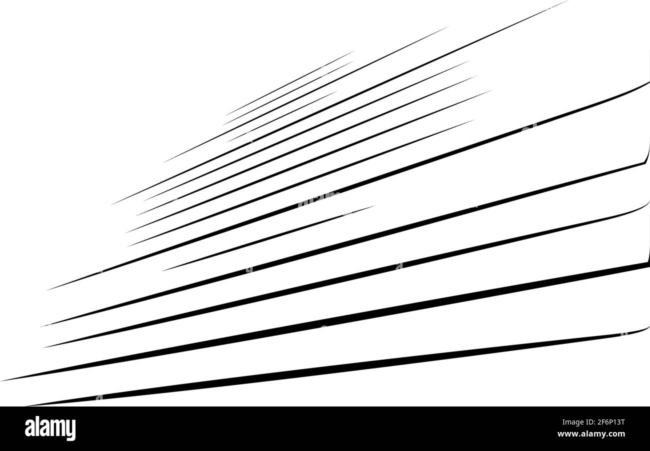 Dynamic 3D lines in perspective. Vanishing, diminishing lines, stripes ...