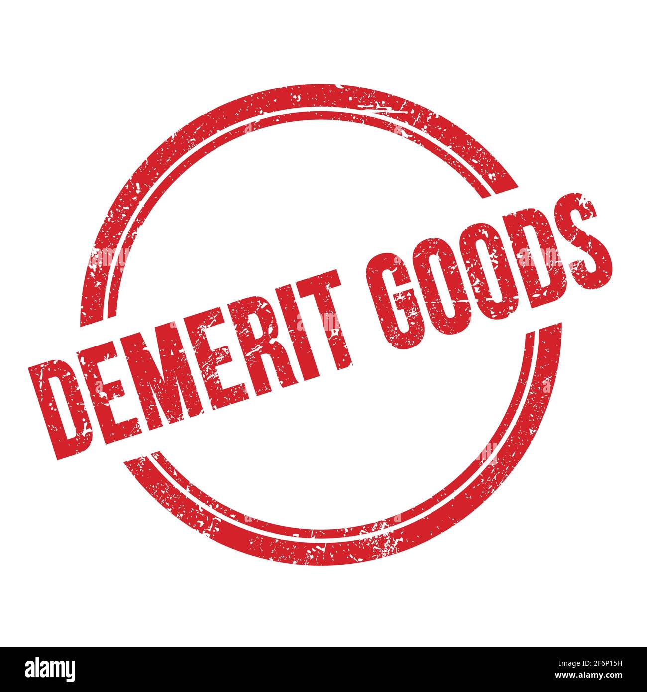 Demerit goods word Cut Out Stock Images & Pictures - Alamy