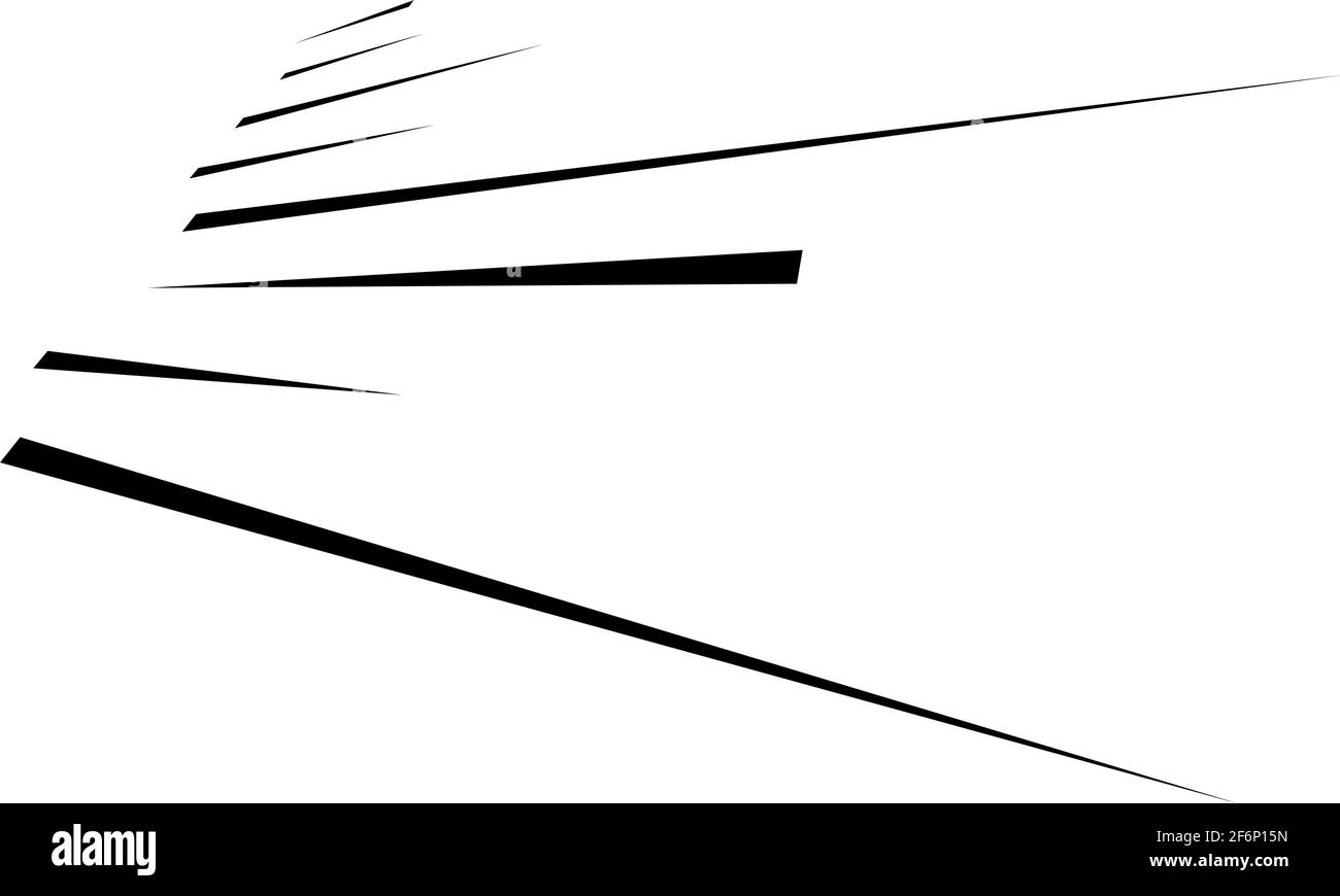 Dynamic 3D lines in perspective. Vanishing, diminishing lines, stripes ...