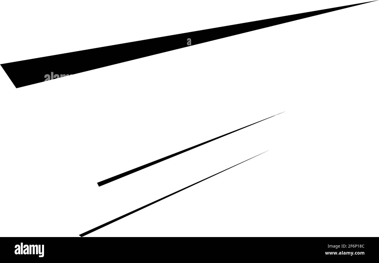 Dynamic 3D lines in perspective. Vanishing, diminishing lines, stripes ...