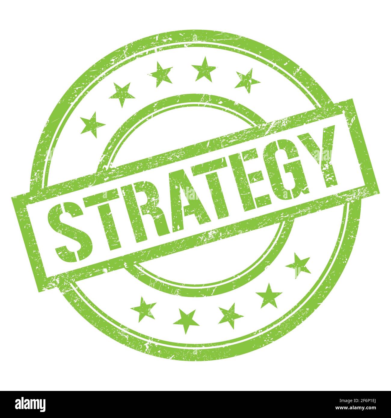STRATEGY text written on green round vintage rubber stamp Stock Photo ...