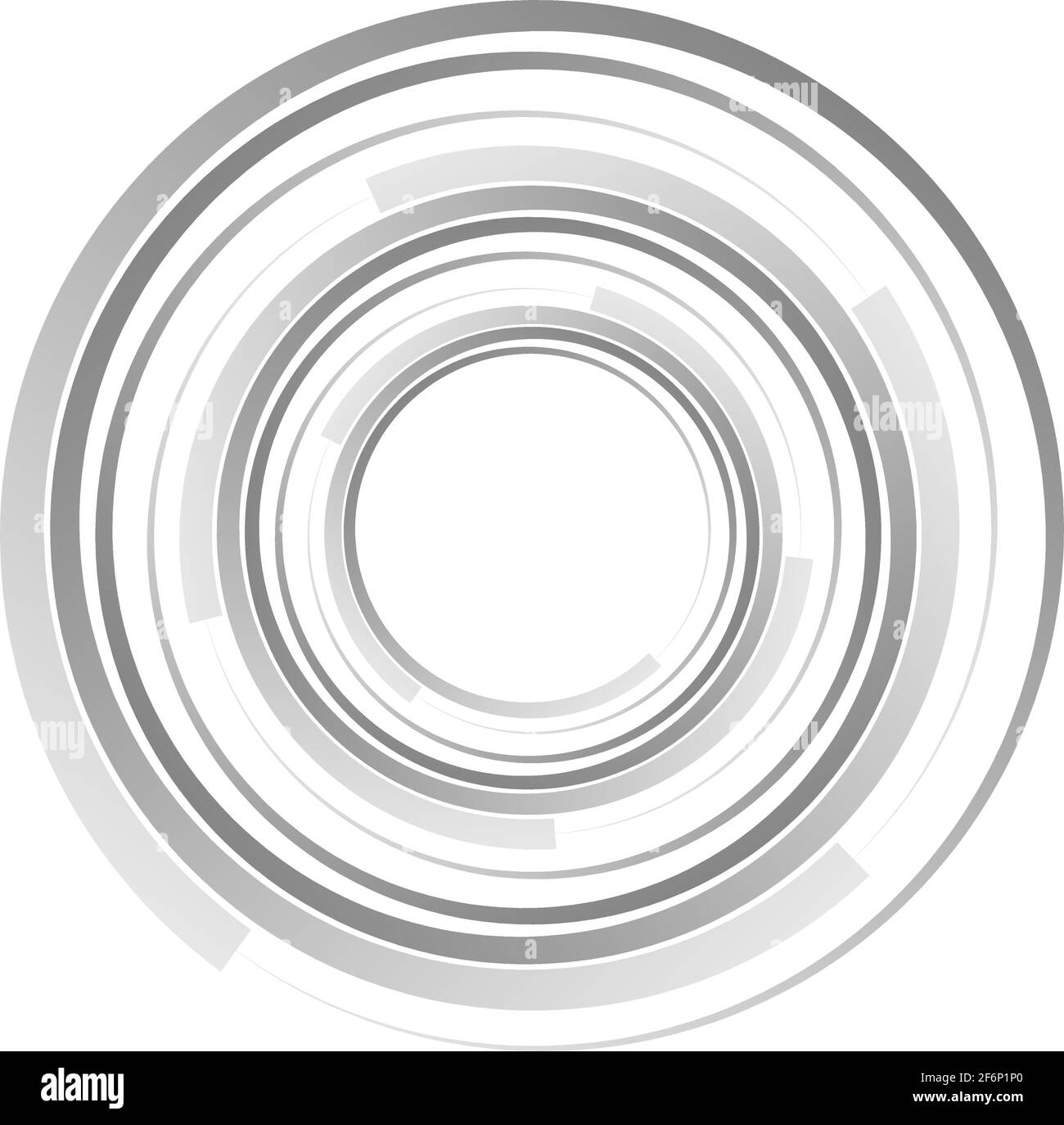 Geometric spiral, swirl, twirl circles. Abstract circular illustration ...
