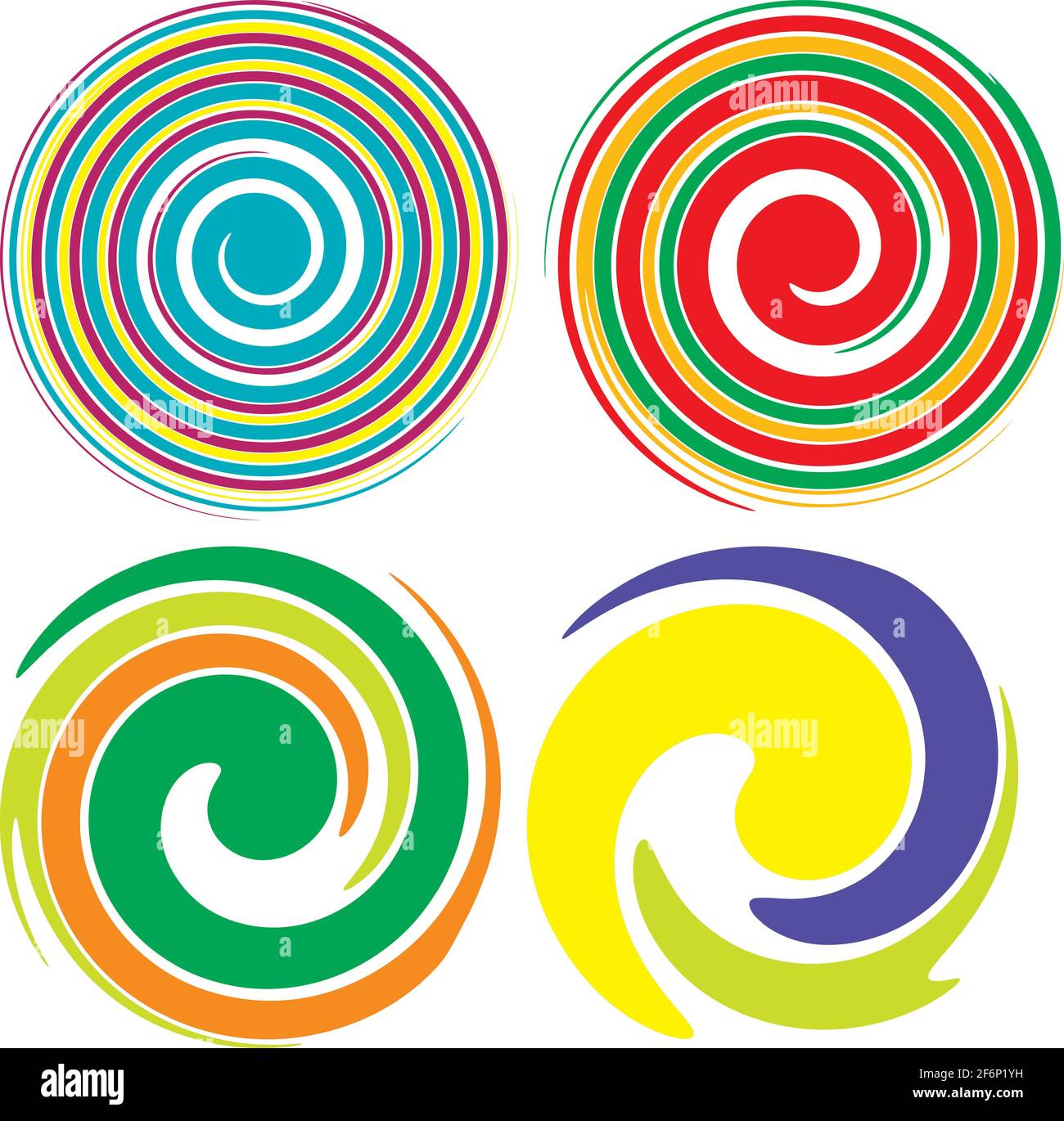 Spiral, twirl, whirl design element. Volute, helix, kink shape. Shape ...