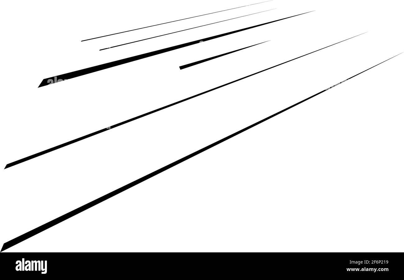 Dynamic 3D lines in perspective. Vanishing, diminishing lines, stripes ...