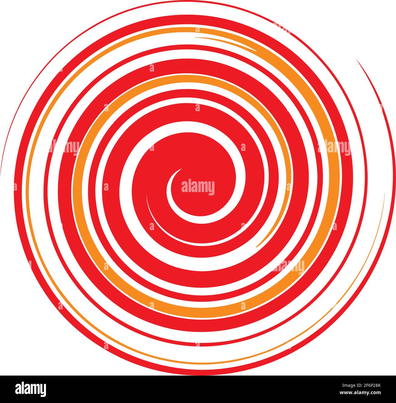 Spiral, twirl, whirl design element. Volute, helix, kink shape. Shape ...