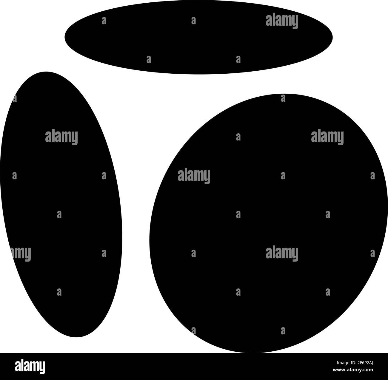 Different organic shapes form Black and White Stock Photos & Images - Alamy