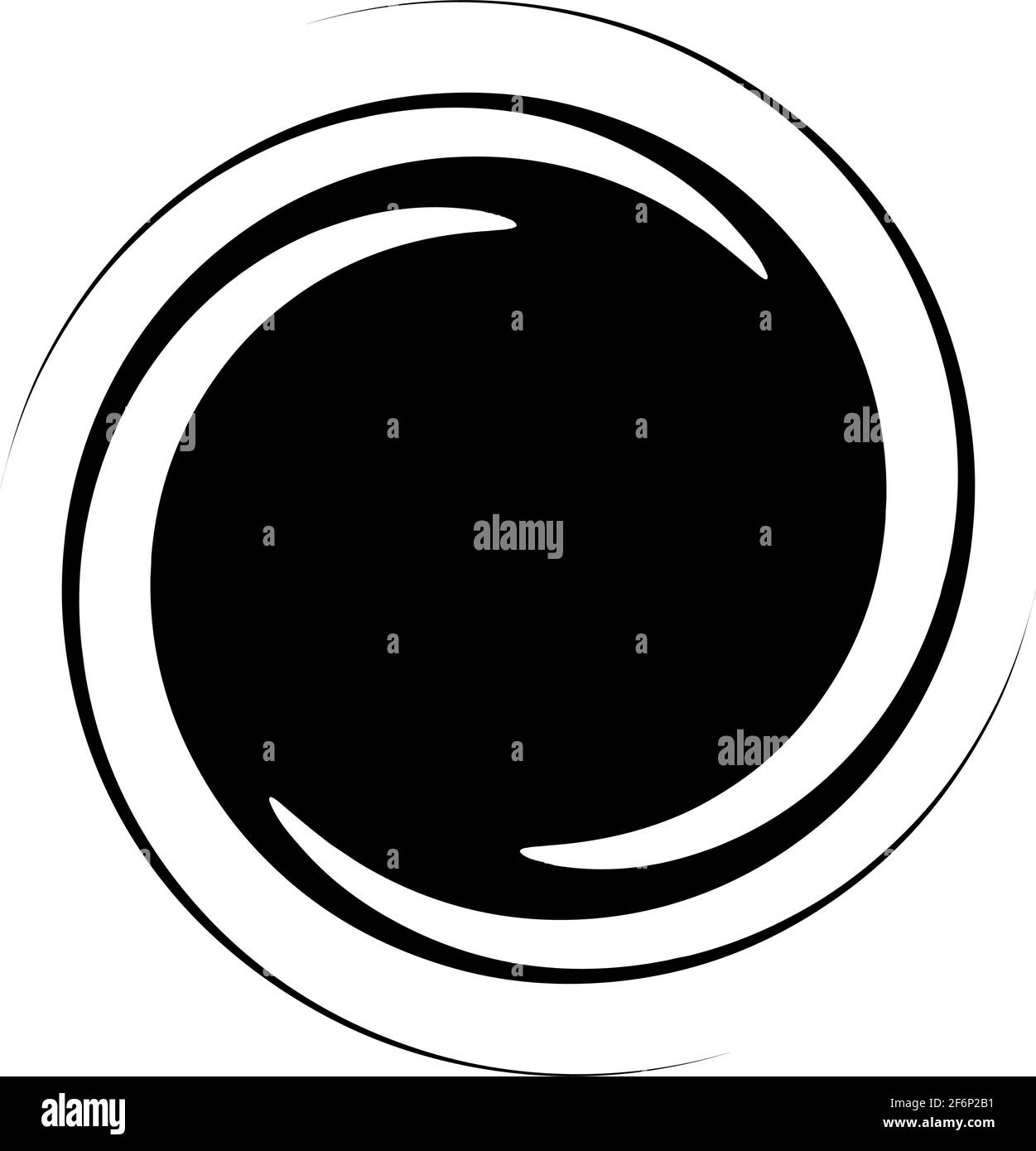 Spiral, twirl, whirl design element. Volute, helix, kink shape. Shape ...