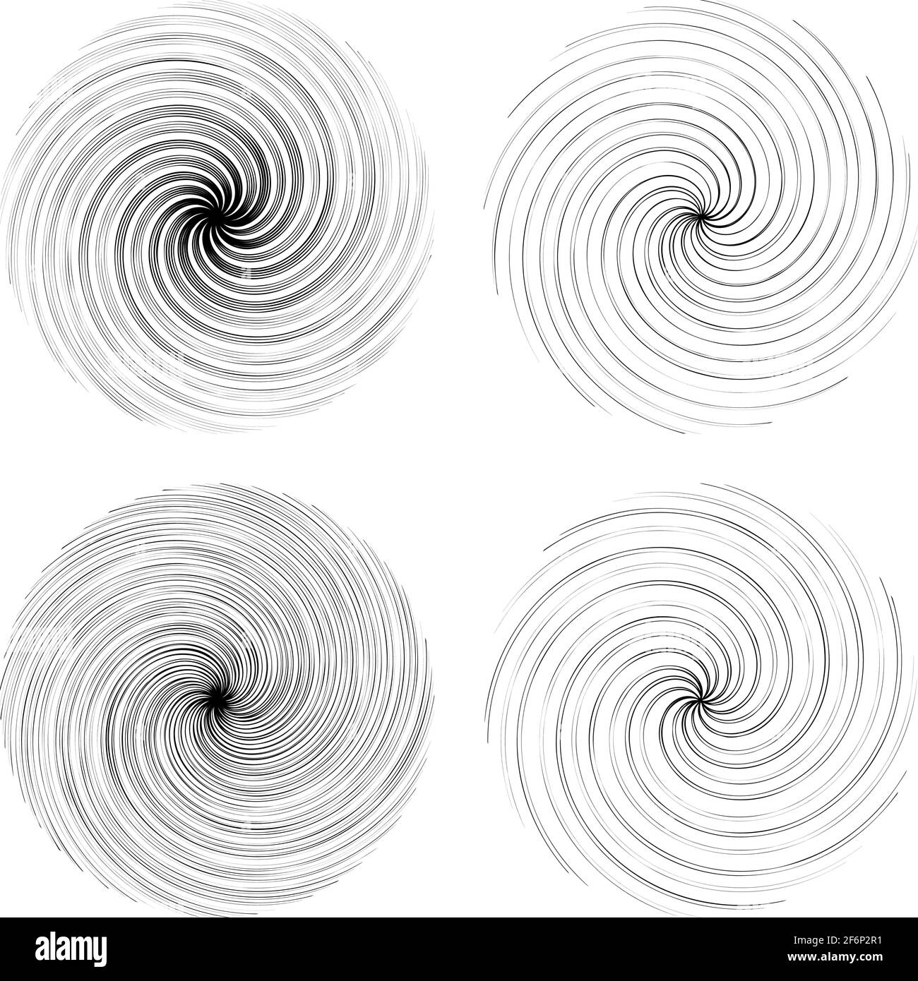 Spiral, swirl, twirl vector design element. Volute, helix, whorl vector ...