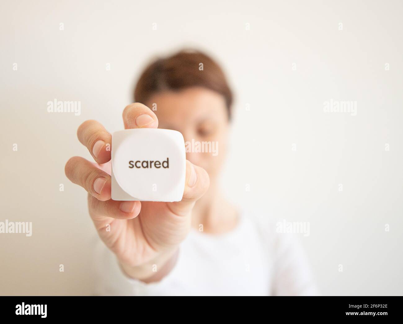 Scared girl model hi-res stock photography and images - Alamy