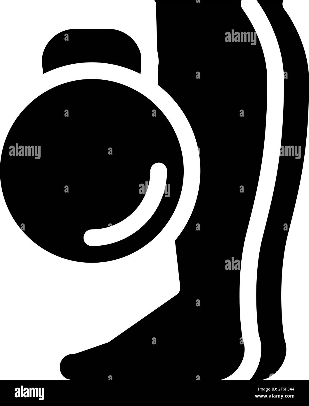 weight feeling legs icon vector glyph illustration Stock Vector Image ...