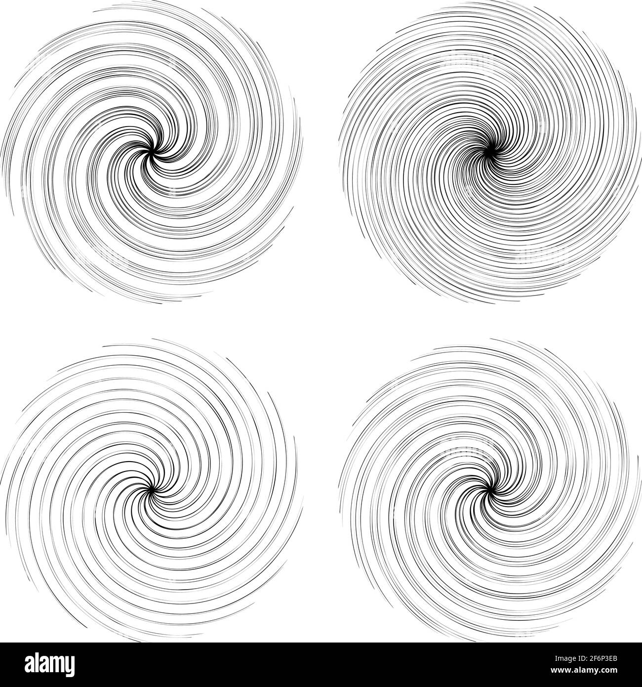 Spiral whorl swirl twirl Cut Out Stock Images & Pictures - Alamy