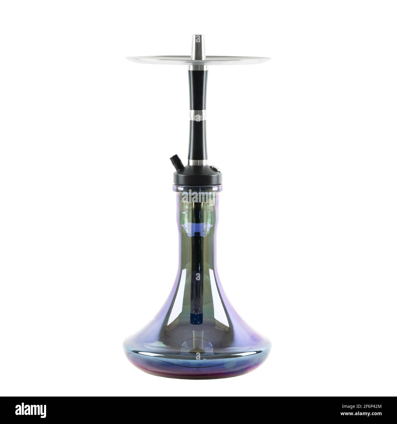 Blue hookah on an isolated white background Stock Photo - Alamy