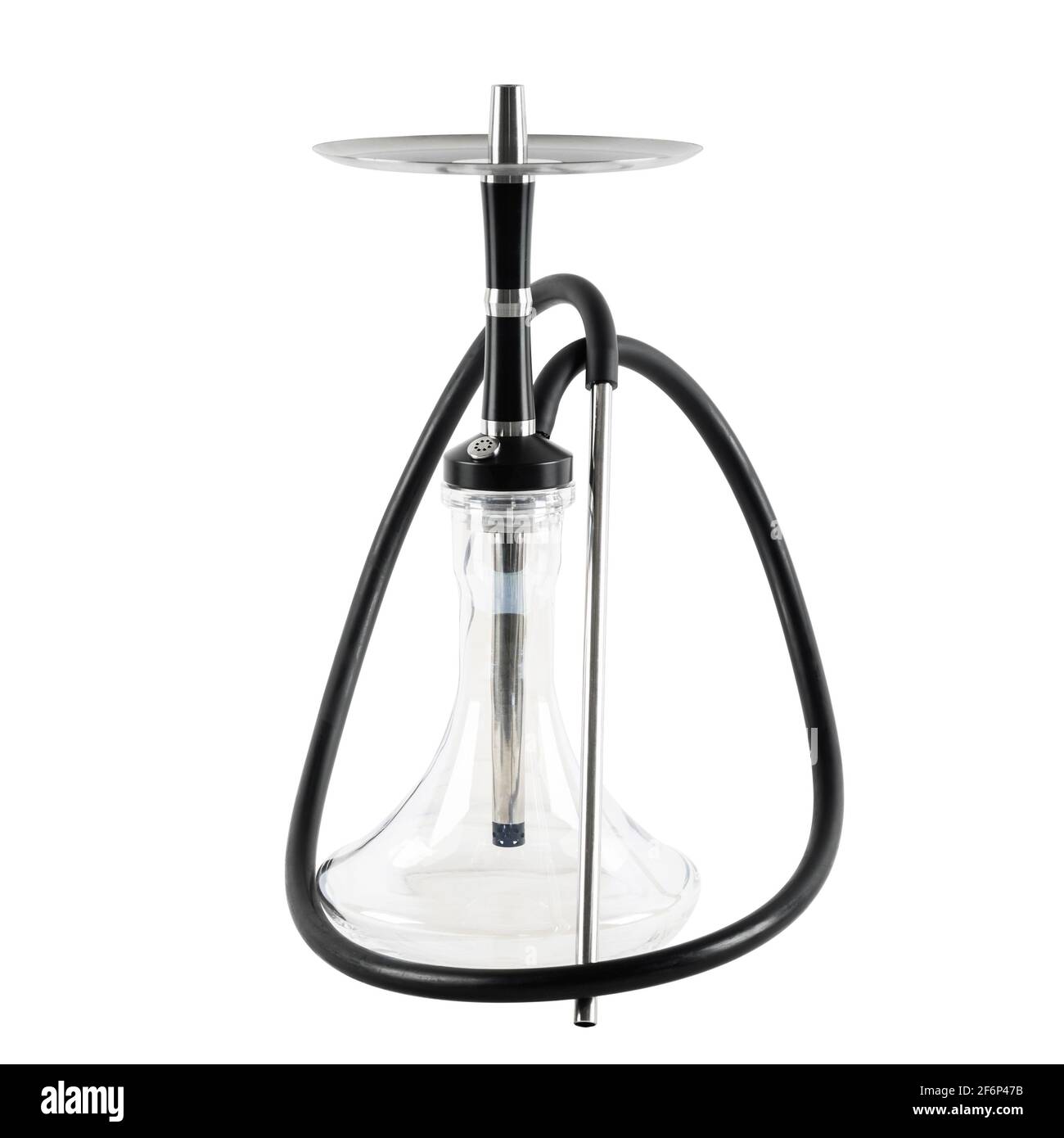 A simple hookah on an isolated white background. Empty transparent ...