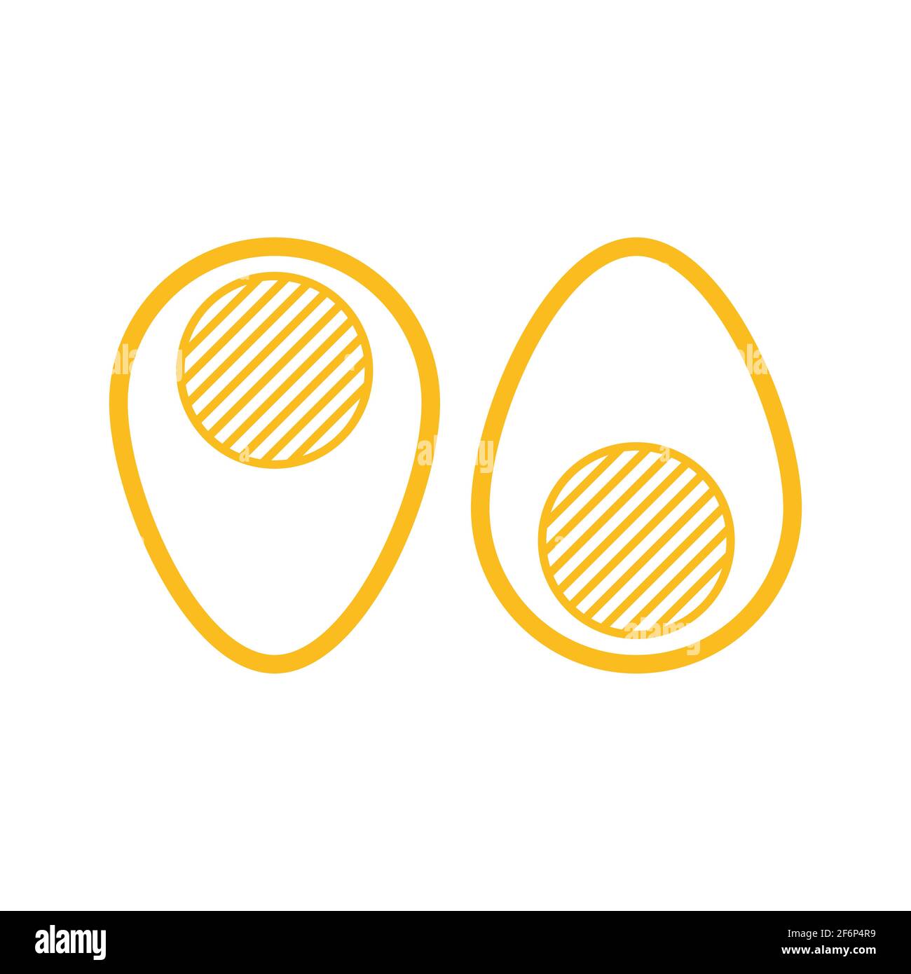 egg line art flat design vector image Stock Vector Image & Art - Alamy