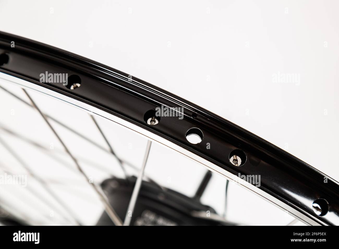 The rim of the motor wheel from the bike on a white background Stock ...