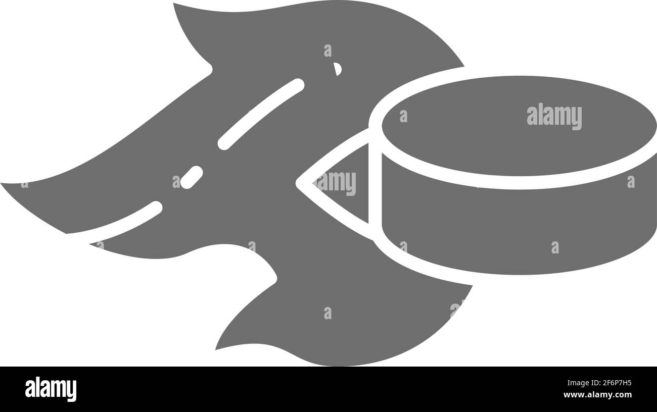 Vector ice hockey puck, goal gray icon Stock Vector Image & Art - Alamy