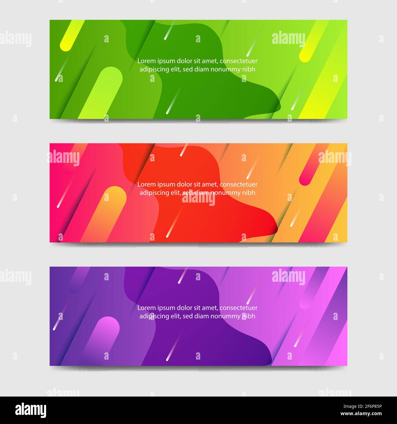 Vibrant gradient and futuristic background template for headline and ...