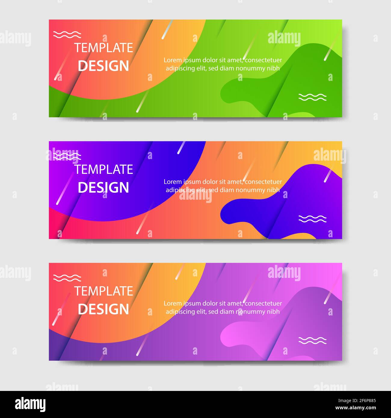 Vibrant gradient and futuristic background template for headline and ...