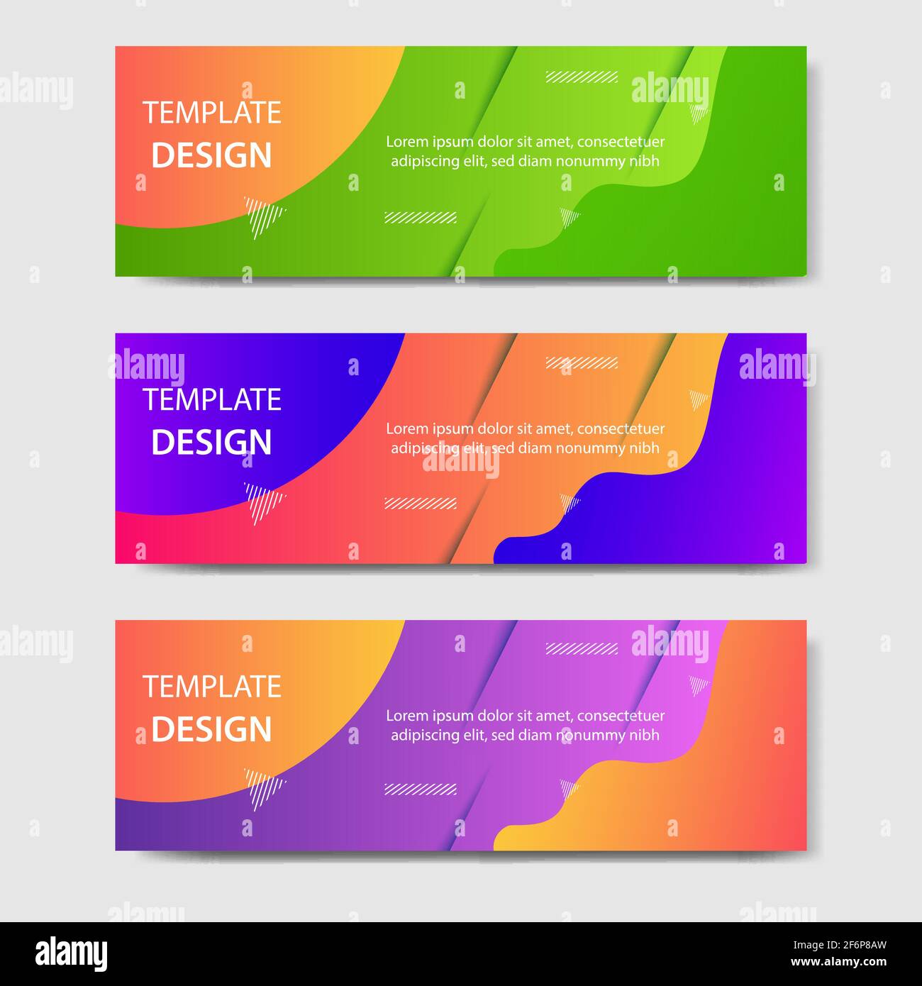 Vibrant gradient and futuristic background template for headline and ...