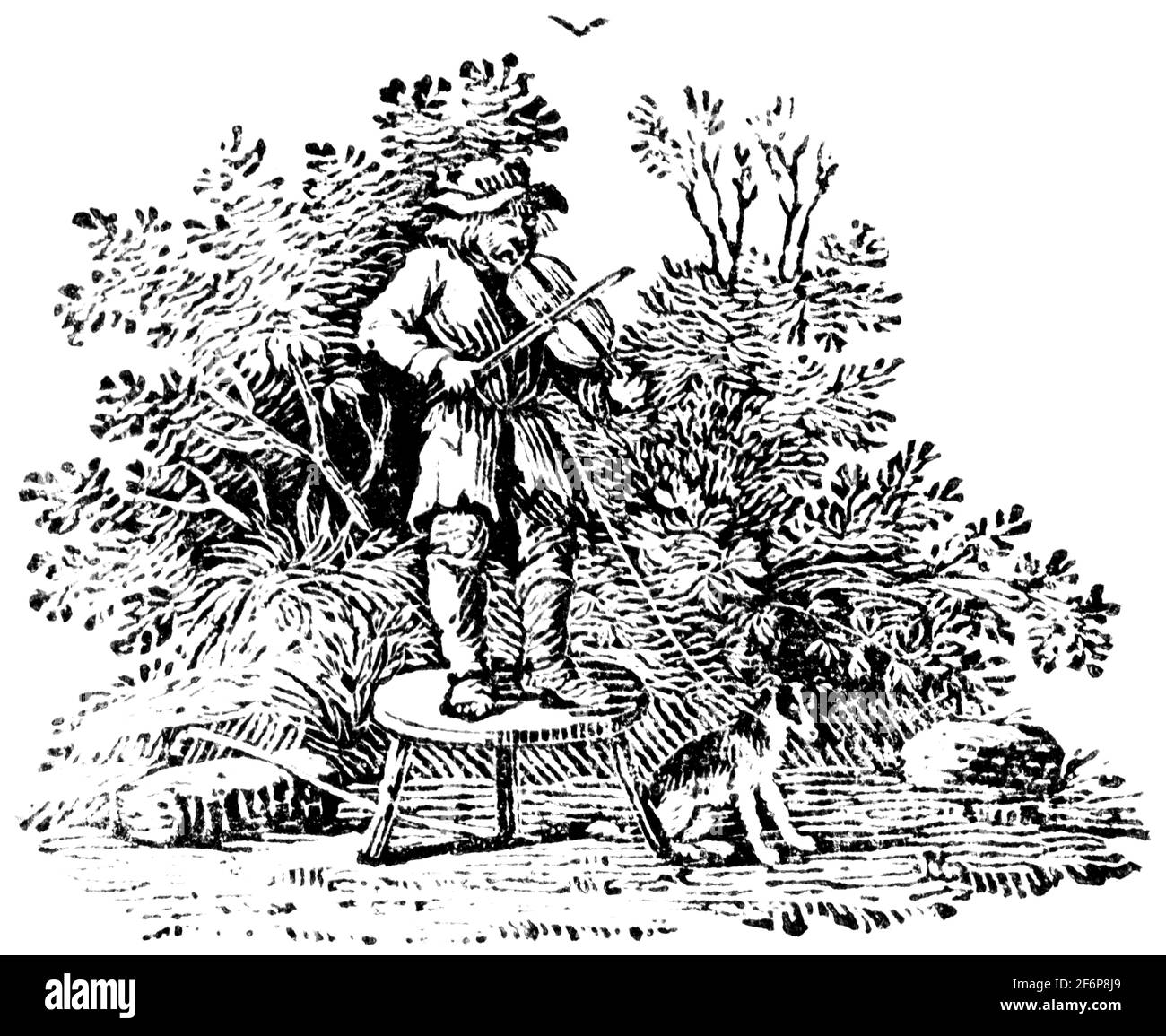 A Tail-piece engraved by Thomas Bewick from 'The History of British ...