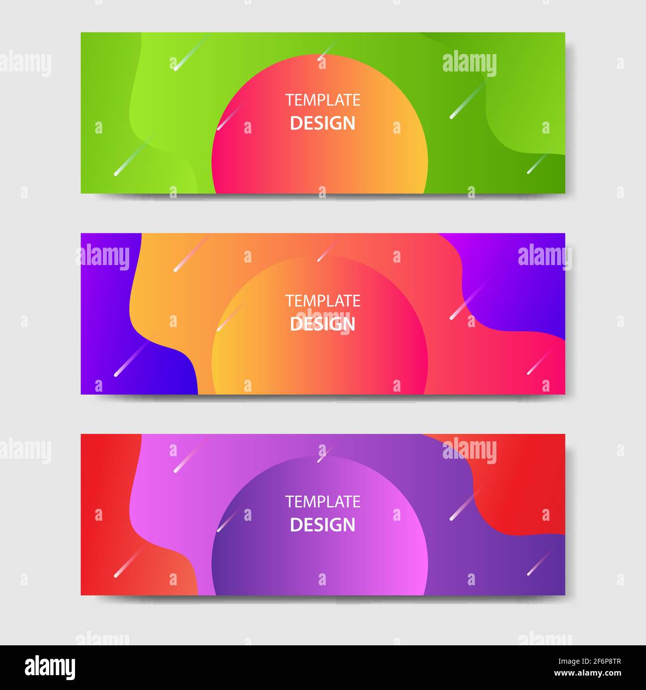 Vibrant gradient and futuristic background template for headline and ...