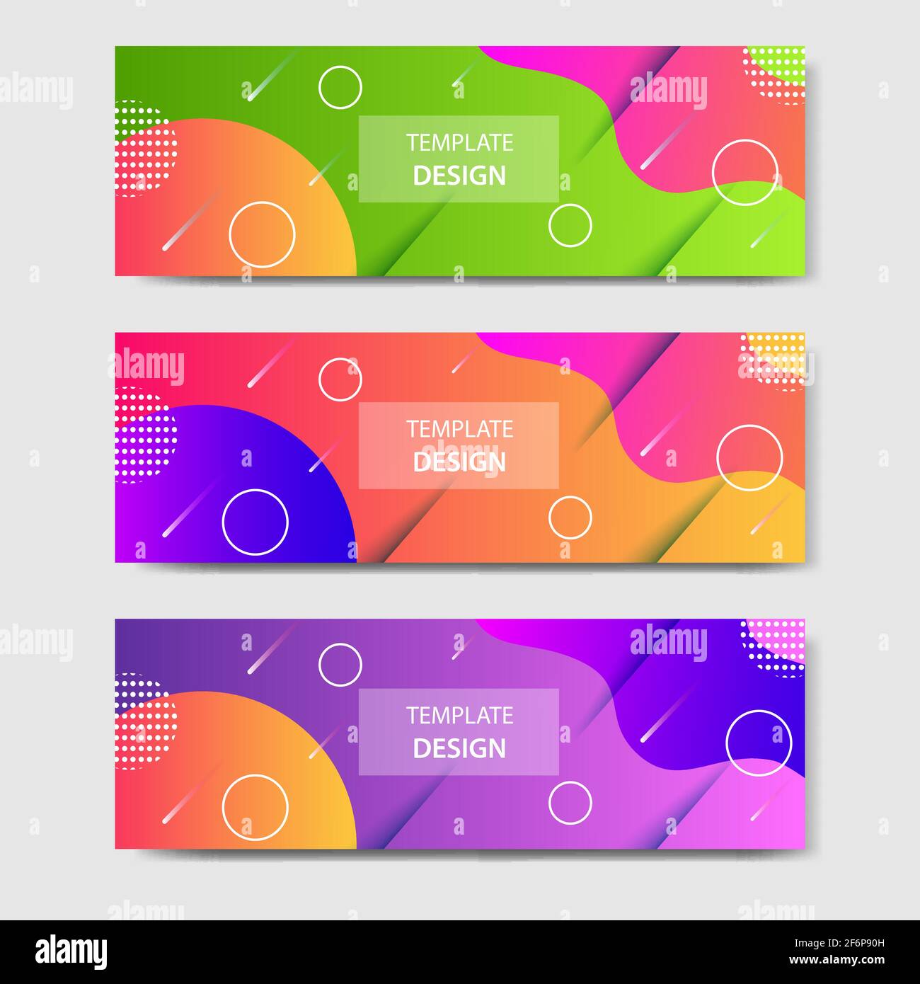 Vibrant gradient and futuristic background template for headline and ...