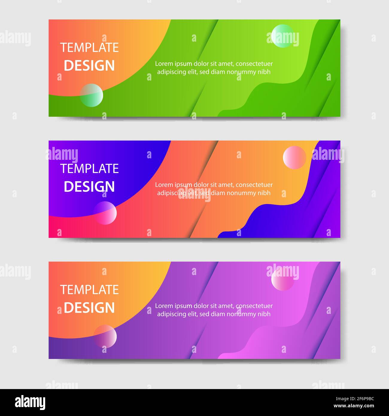 Vibrant gradient and futuristic background template for headline and ...